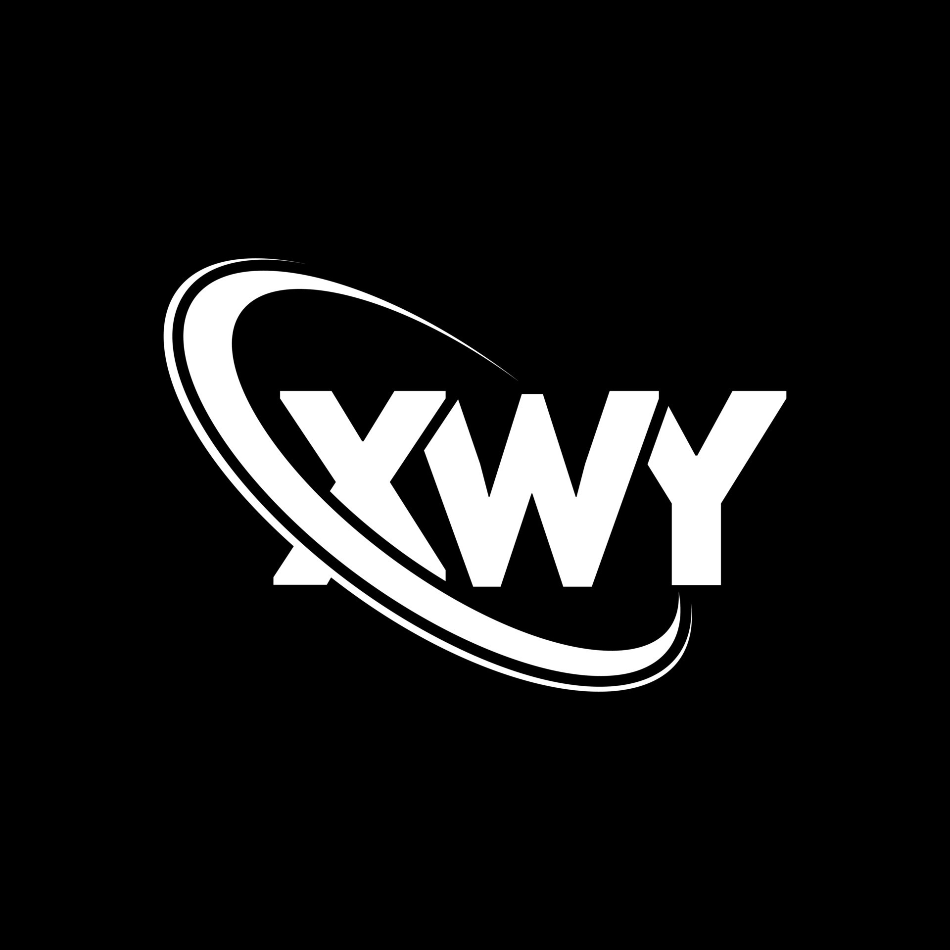 logotipo xwy. letra xwy. diseño del logotipo de la letra xwy. logotipo de iniciales xwy ...