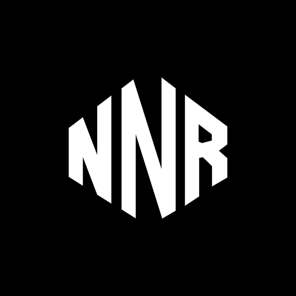 NNR letter logo design with polygon shape. NNR polygon and cube shape logo design. NNR hexagon ...