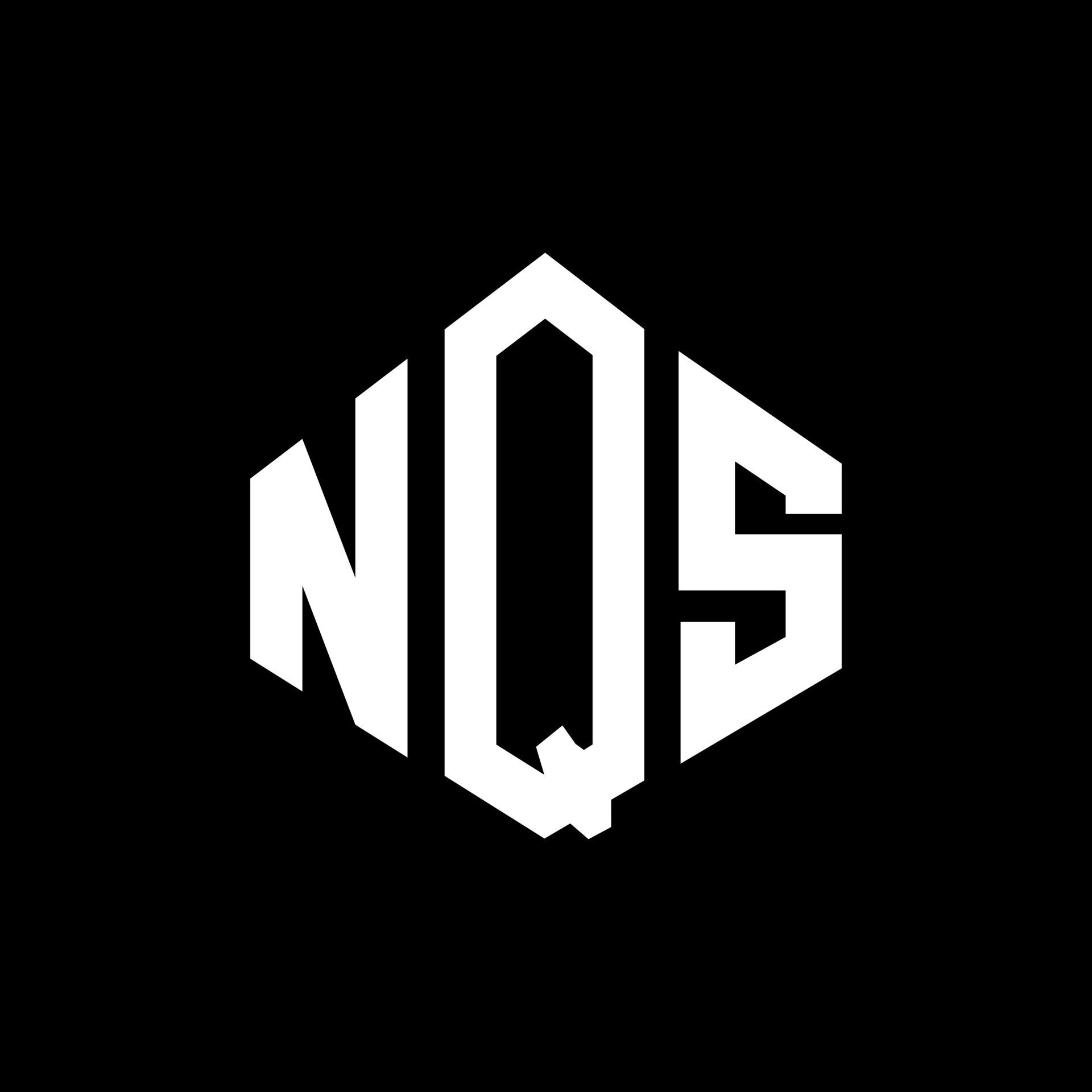 Nqs Letter Logo Design With Polygon Shape Nqs Polygon And Cube Shape Logo Design Nqs Hexagon