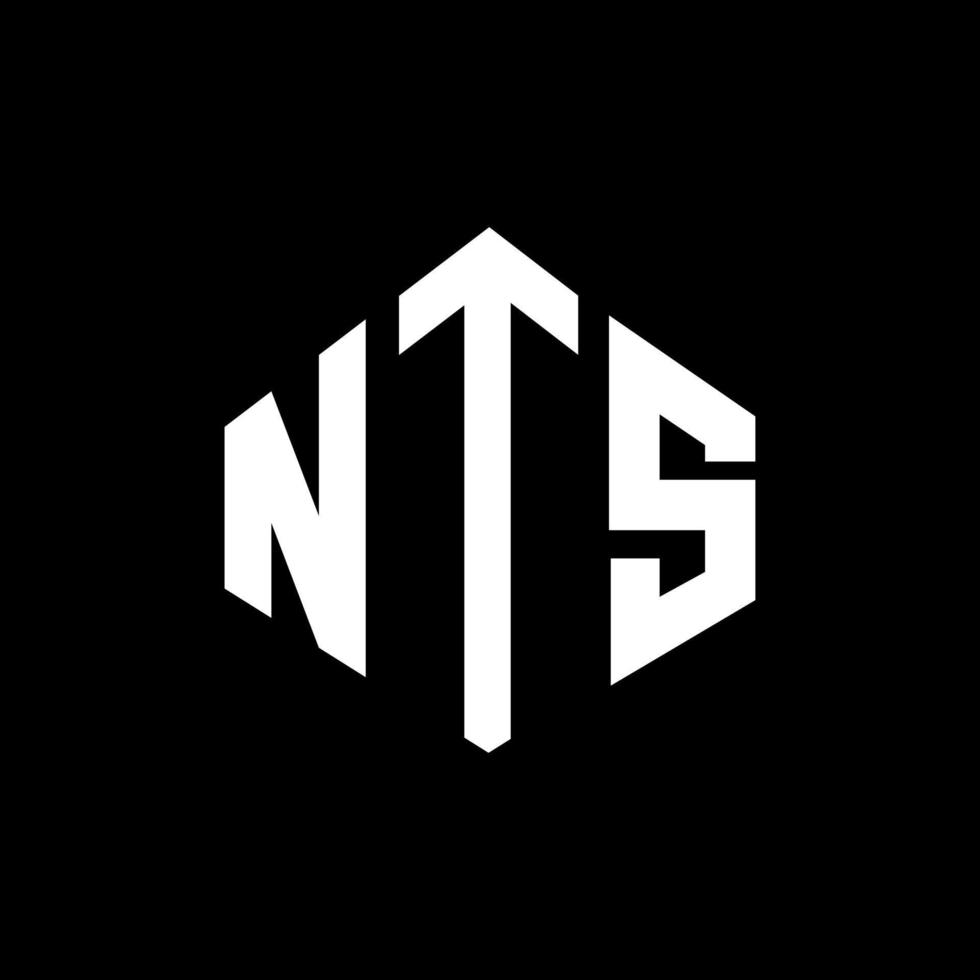 NTS letter logo design with polygon shape. NTS polygon and cube shape logo design. NTS hexagon ...