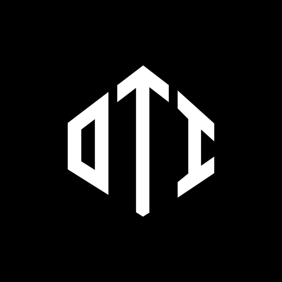 diseño de logotipo de letra oti con forma de polígono. oti polígono y diseño de logotipo en ...