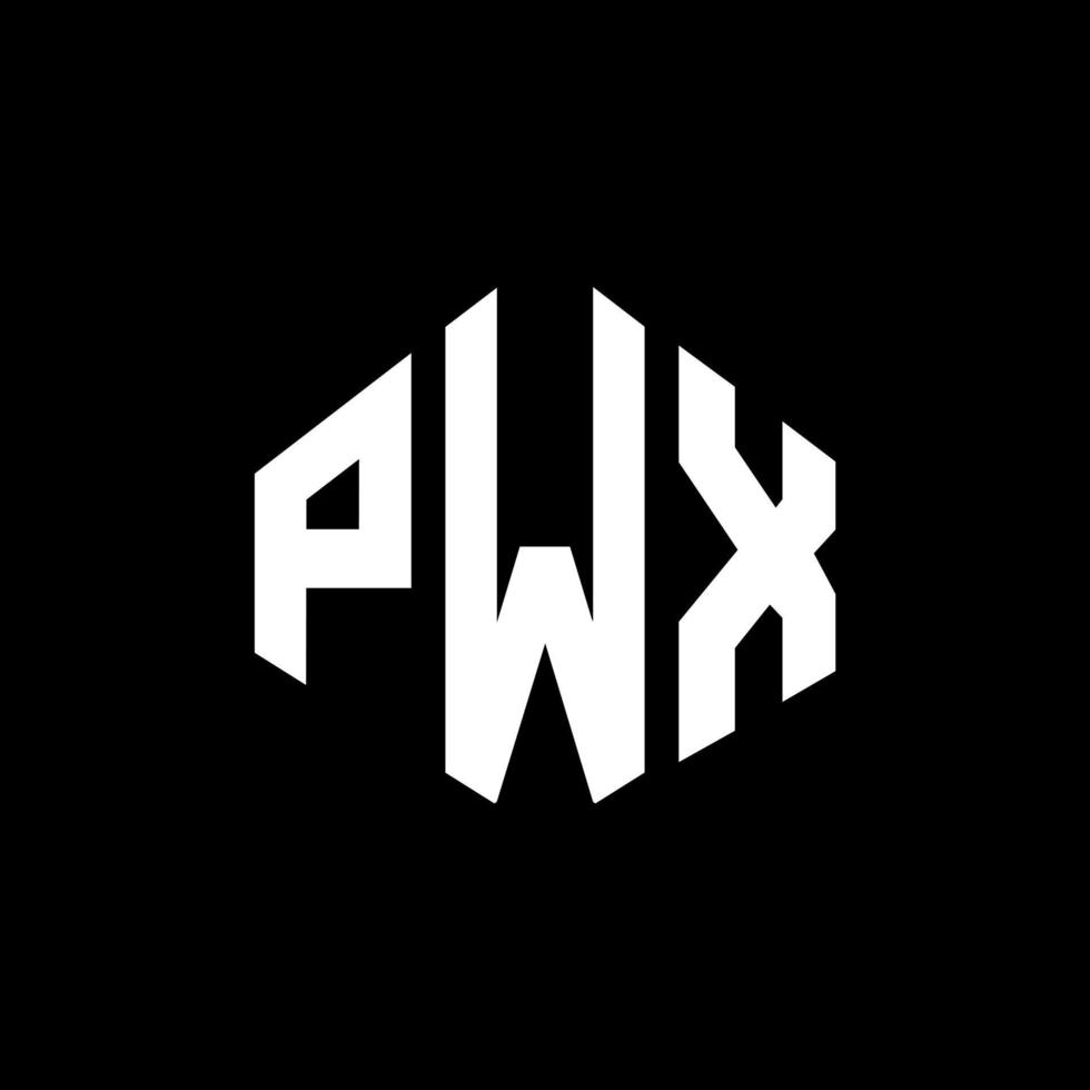 PWX letter logo design with polygon shape. PWX polygon and cube shape logo design. PWX hexagon ...