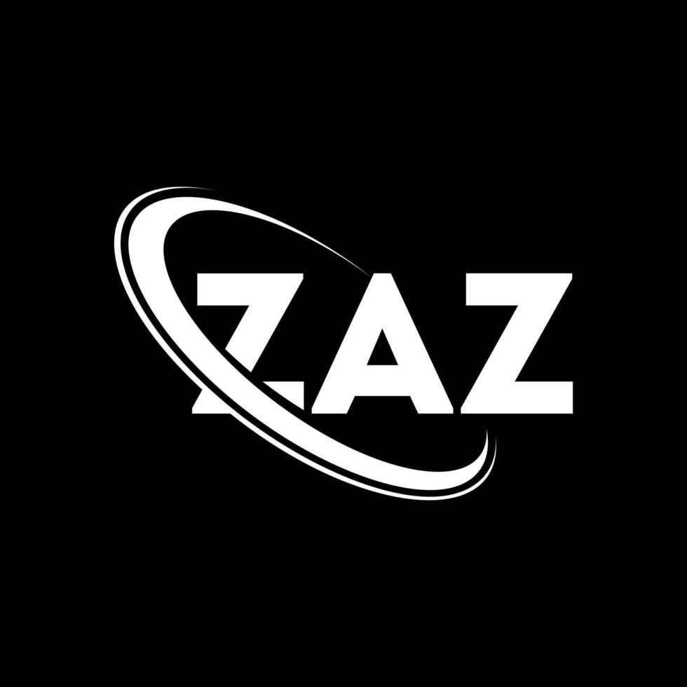 logotipo de zaz. letra zaz. diseño del logotipo de la letra zaz. logotipo de iniciales zaz ...