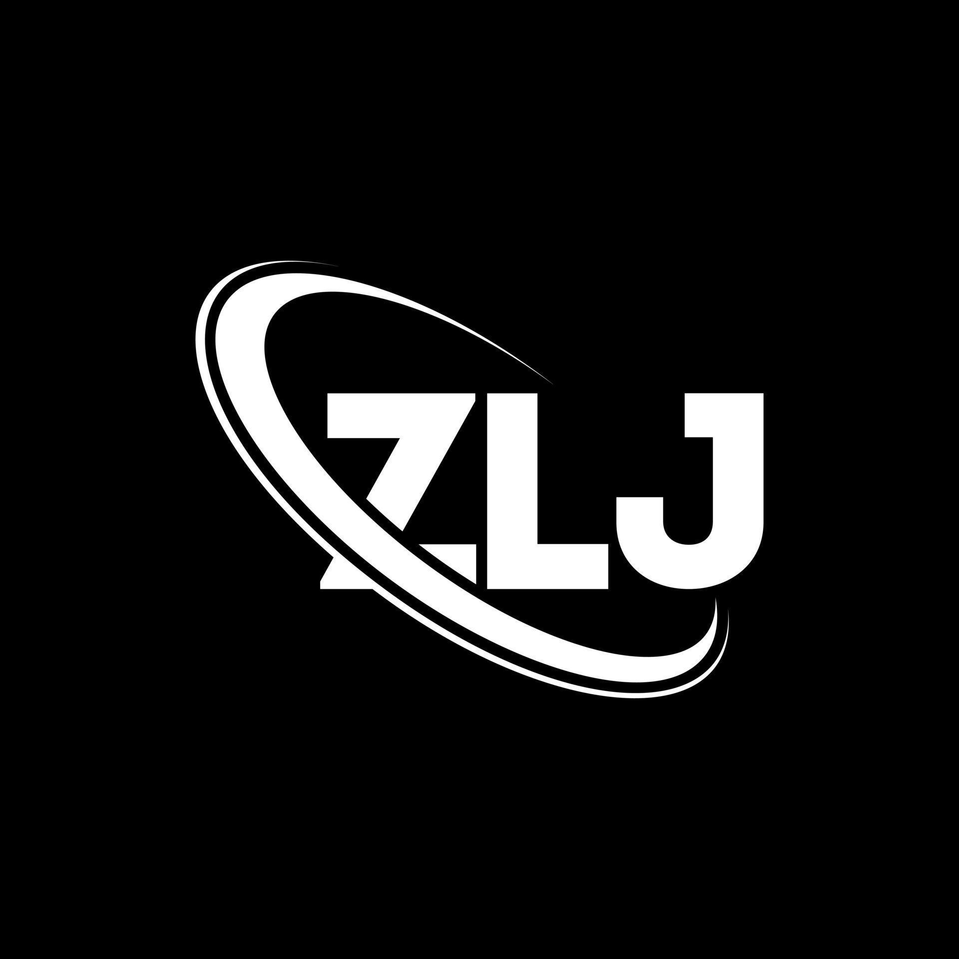 ZLJ logo. ZLJ letter. ZLJ letter logo design. Initials ZLJ logo linked with circle and uppercase ...