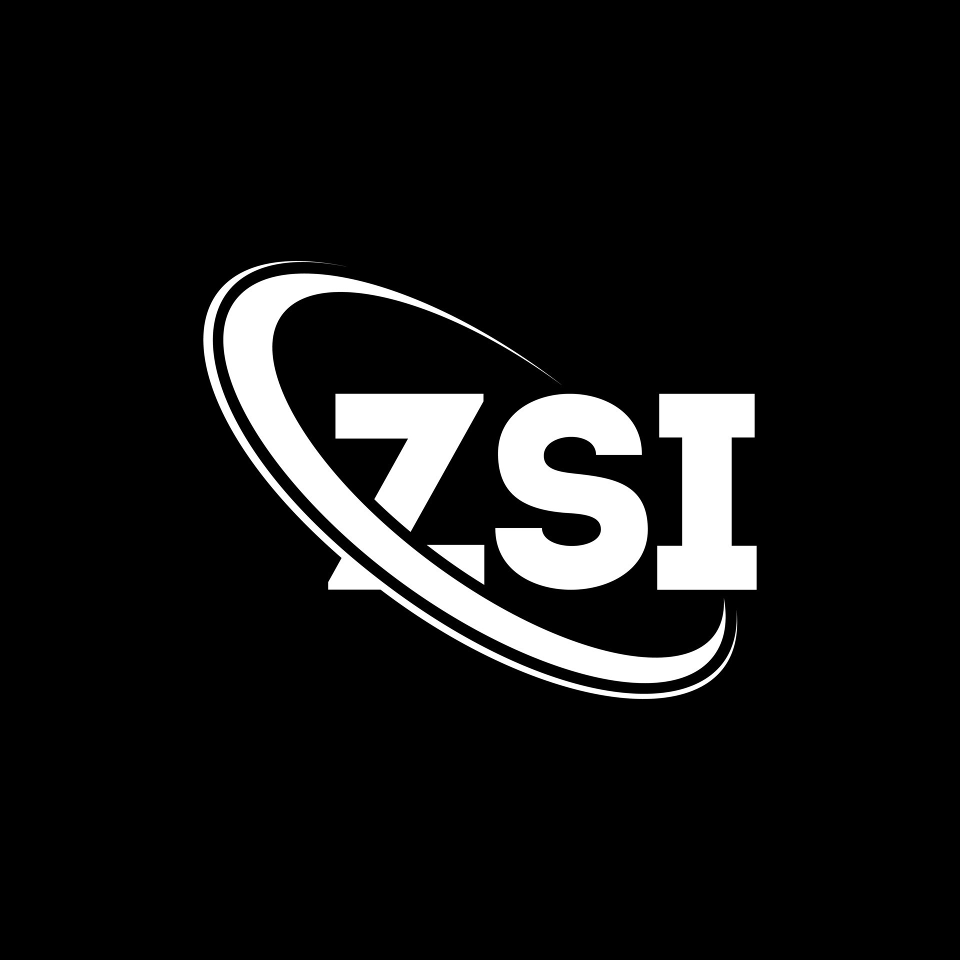 logotipo de zsi. letra zsi. diseño del logotipo de la letra zsi. logotipo de las iniciales zsi ...