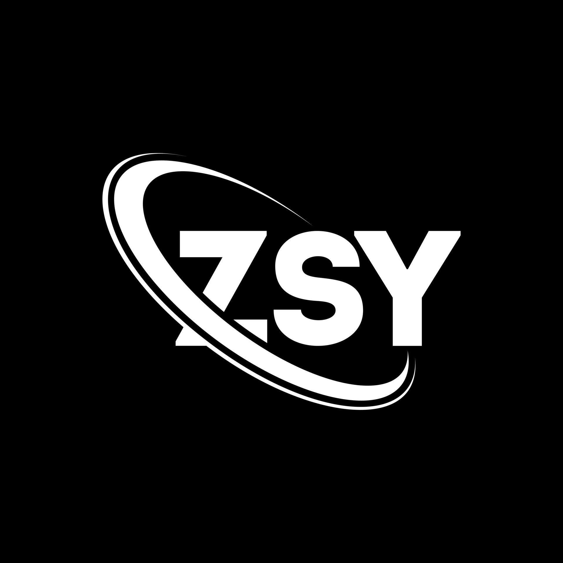 ZSY logo. ZSY letter. ZSY letter logo design. Initials ZSY logo linked with circle and uppercase ...