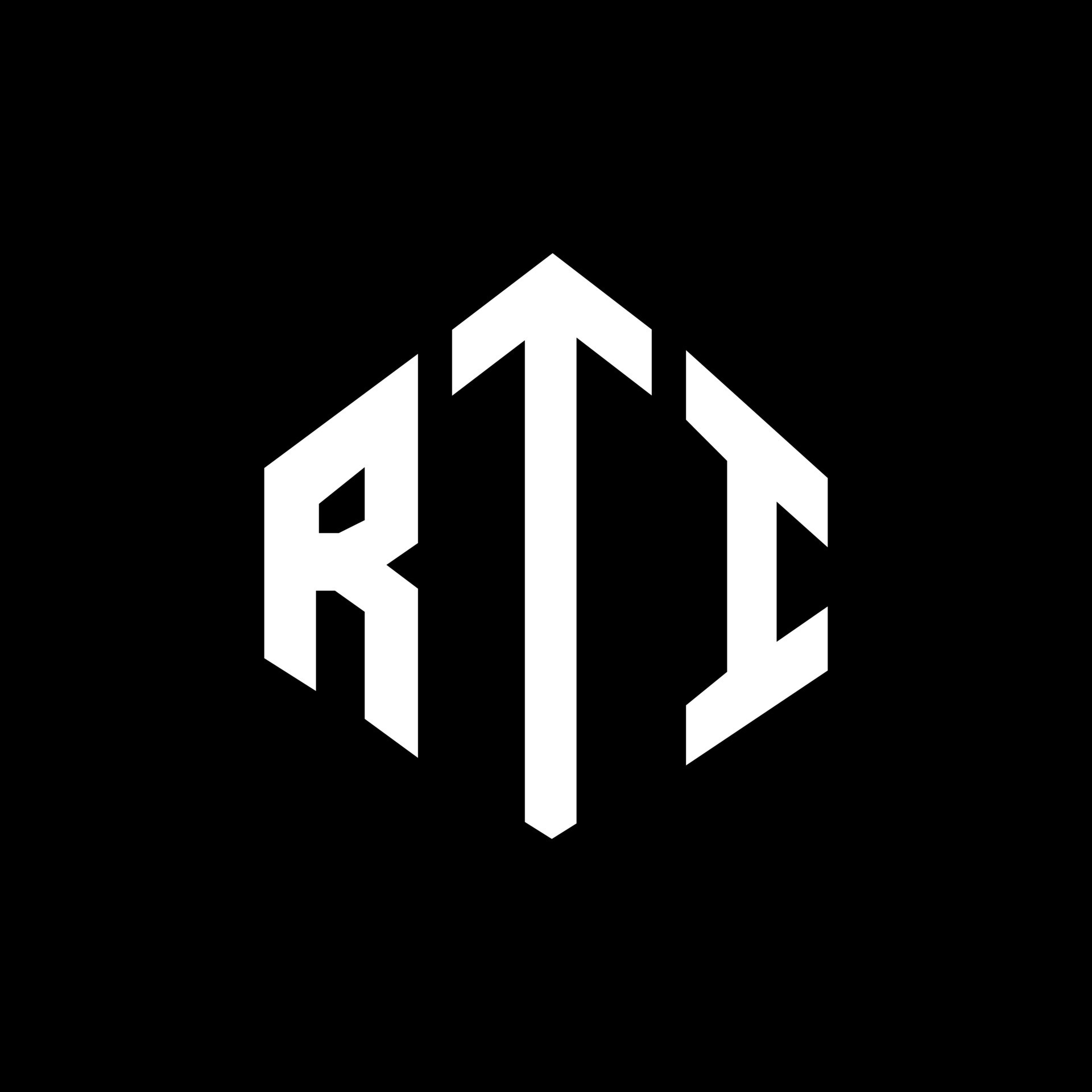 Rti Letter Logo Design With Polygon Shape Rti Polygon And Cube Shape Logo Design Rti Hexagon