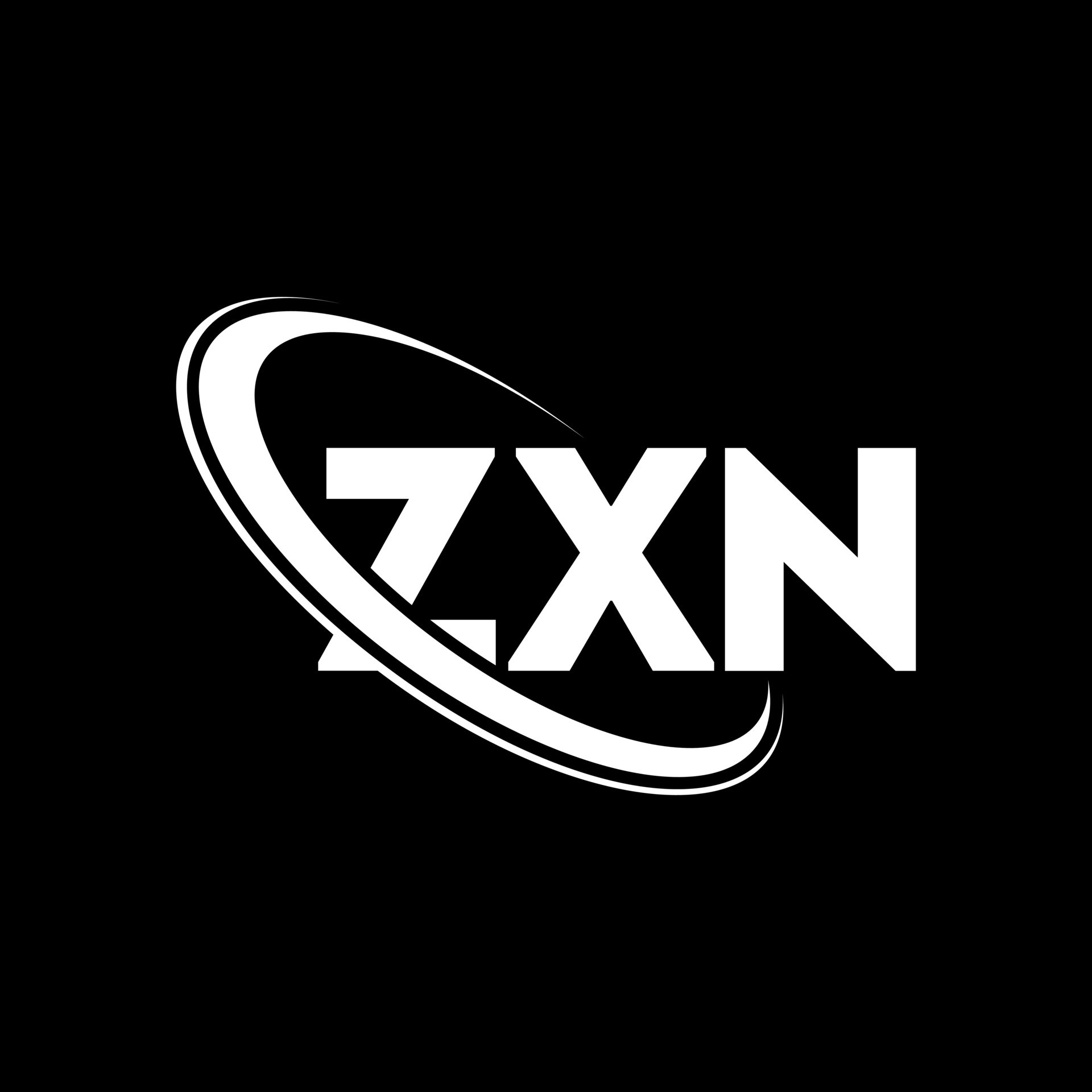 logotipo de zxn. letra zxn. diseño del logotipo de la letra zxn. logotipo de iniciales zxn ...