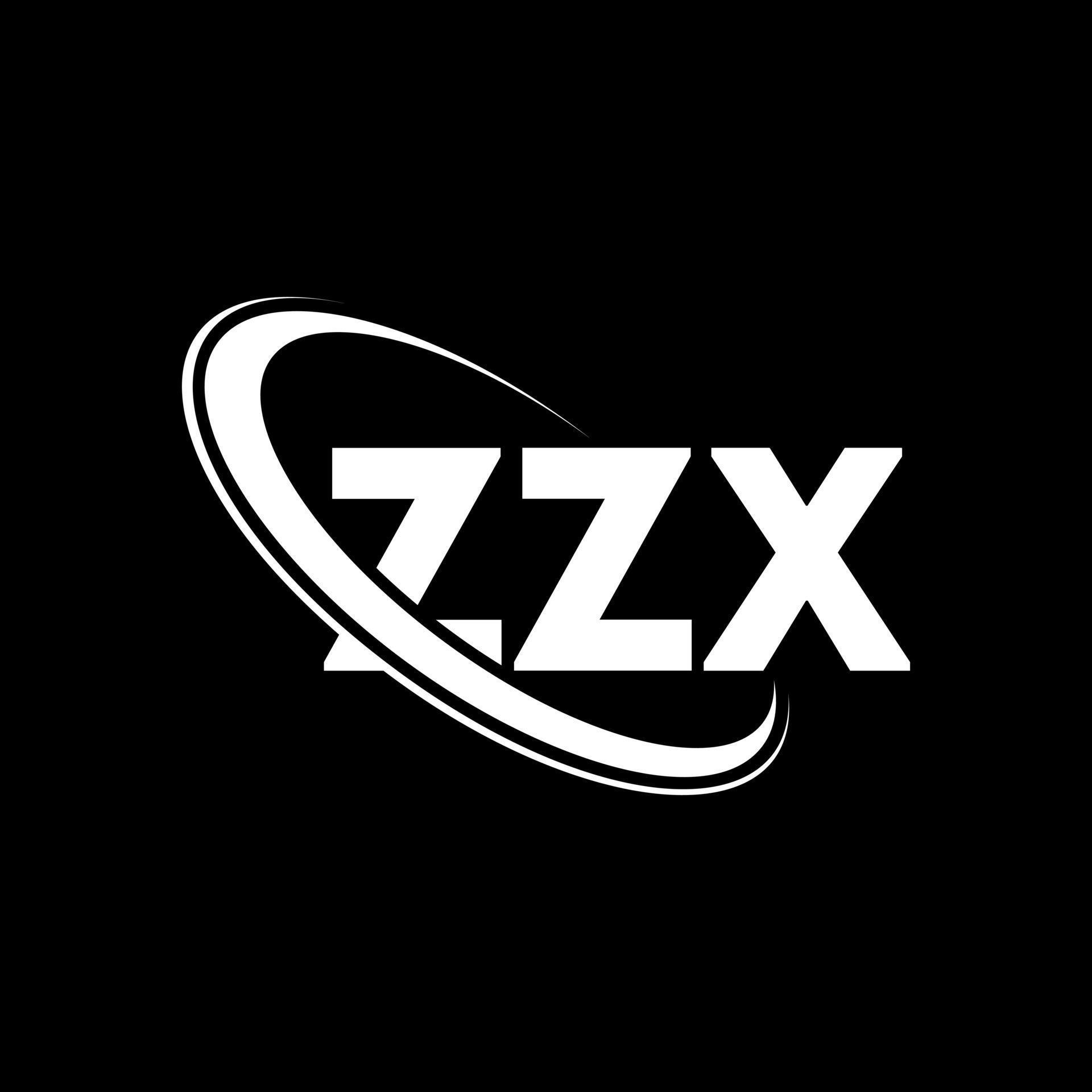 ZZX logo. ZZX letter. ZZX letter logo design. Initials ZZX logo linked with circle and uppercase ...