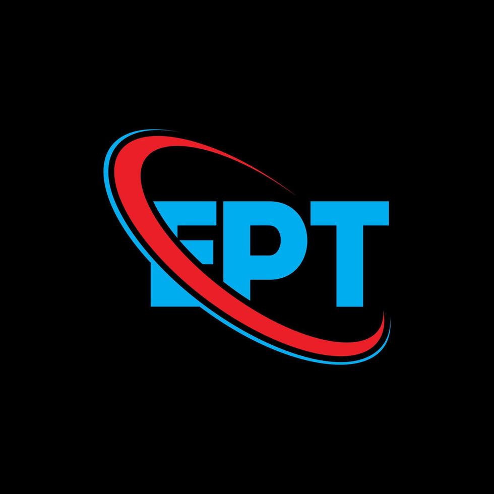 logotipo de ept. letra ept. diseño de logotipo de letra ept. logotipo de iniciales ept vinculado ...
