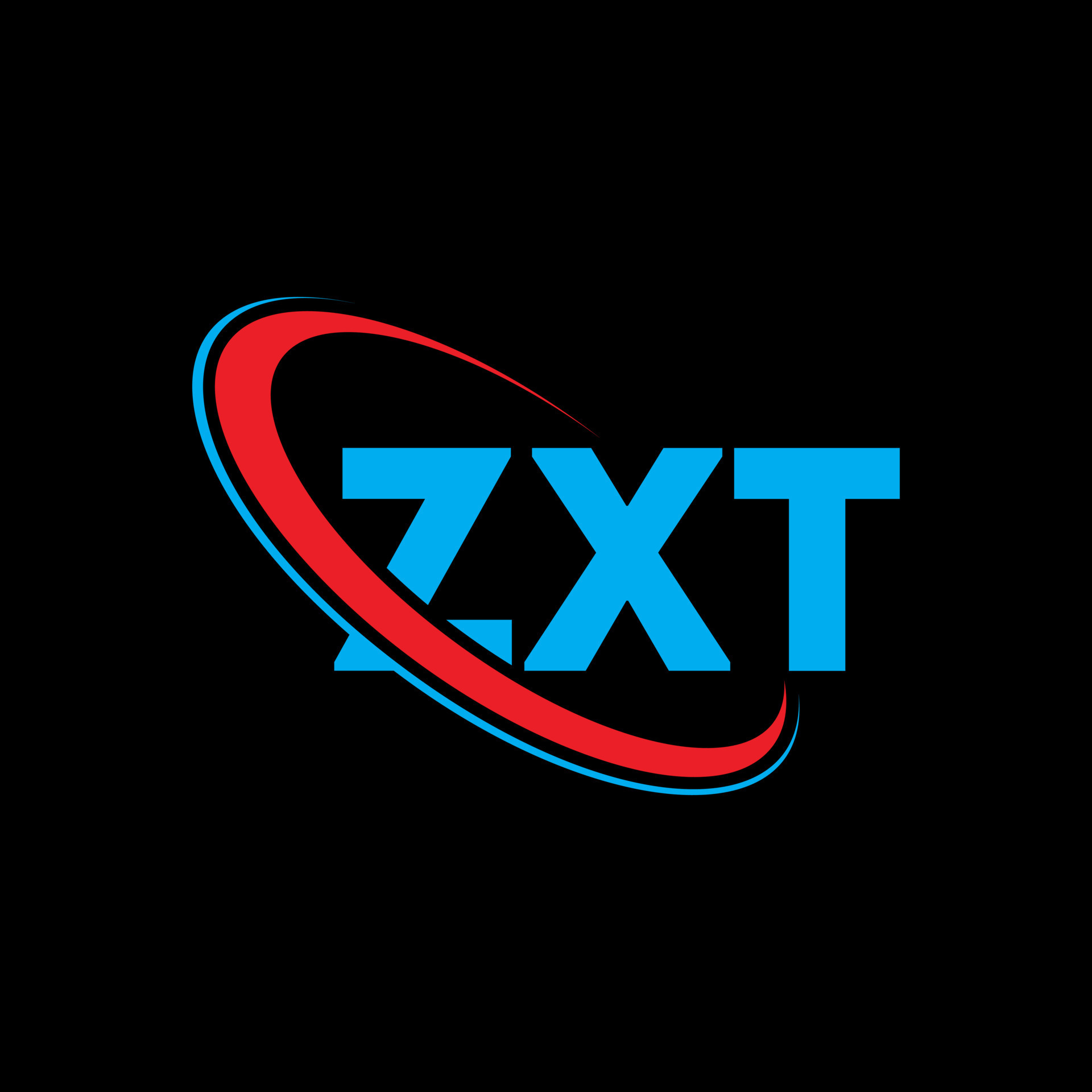 ZXT logo. ZXT letter. ZXT letter logo design. Initials ZXT logo linked with circle and uppercase ...