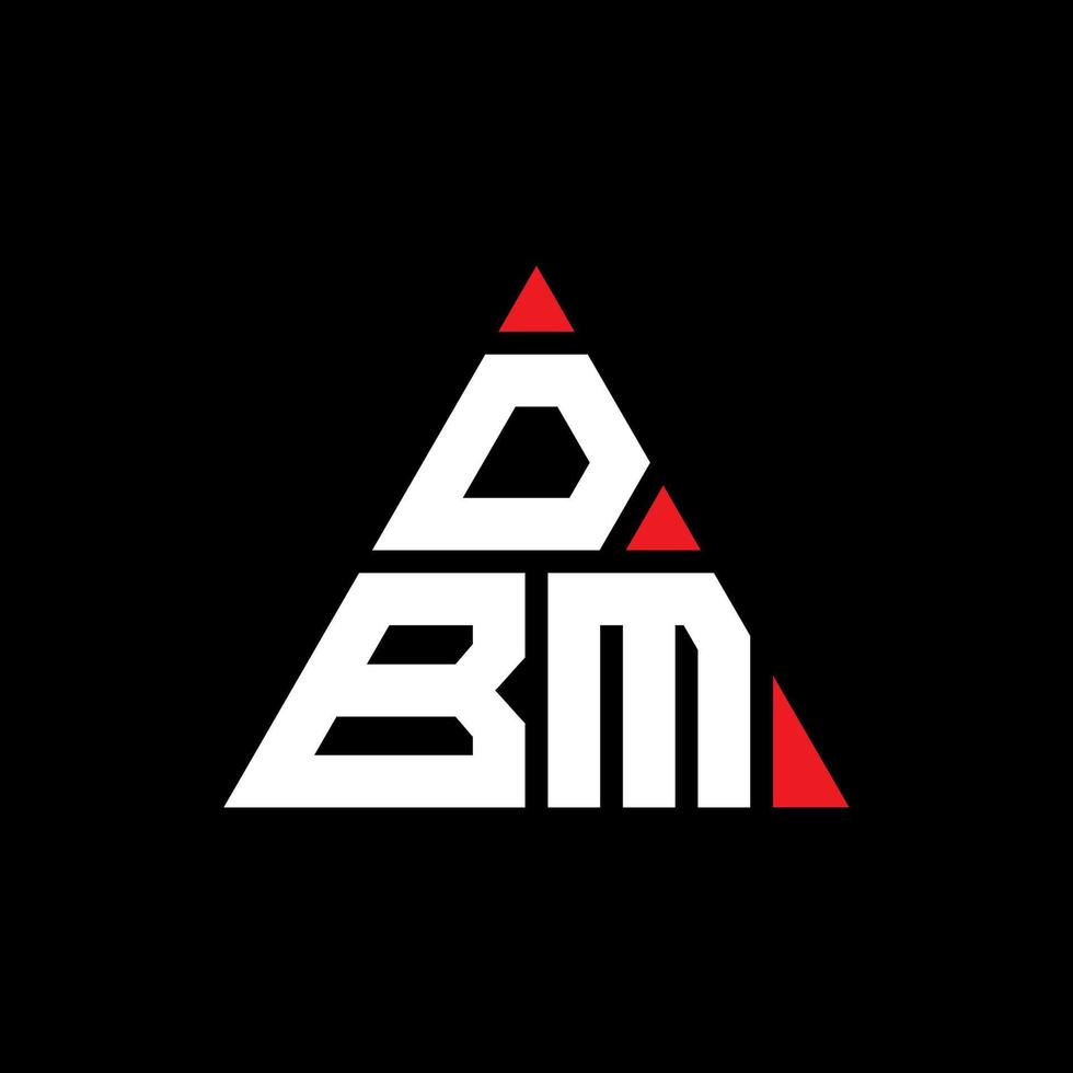 Diseño de logotipo de letra triangular dbm con forma de triángulo. monograma de diseño de ...