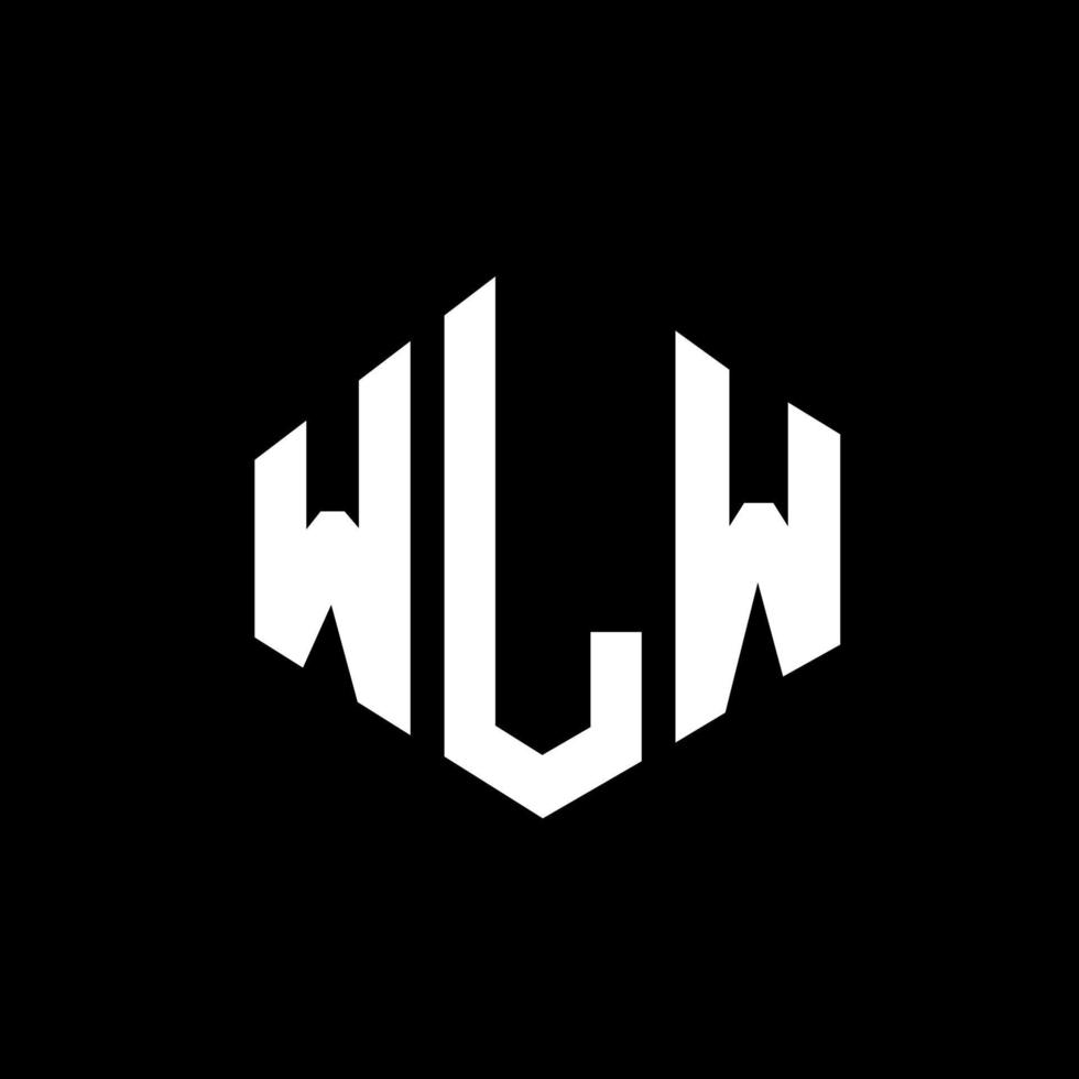 WLW letter logo design with polygon shape. WLW polygon and cube shape logo design. WLW hexagon ...