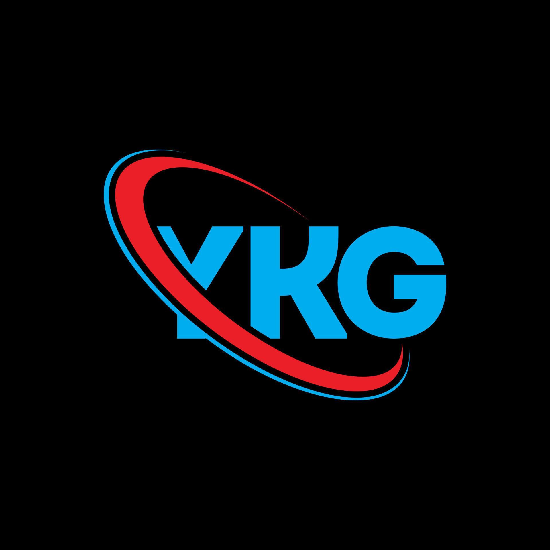 YKG logo. YKG letter. YKG letter logo design. Initials YKG logo linked with circle and uppercase ...