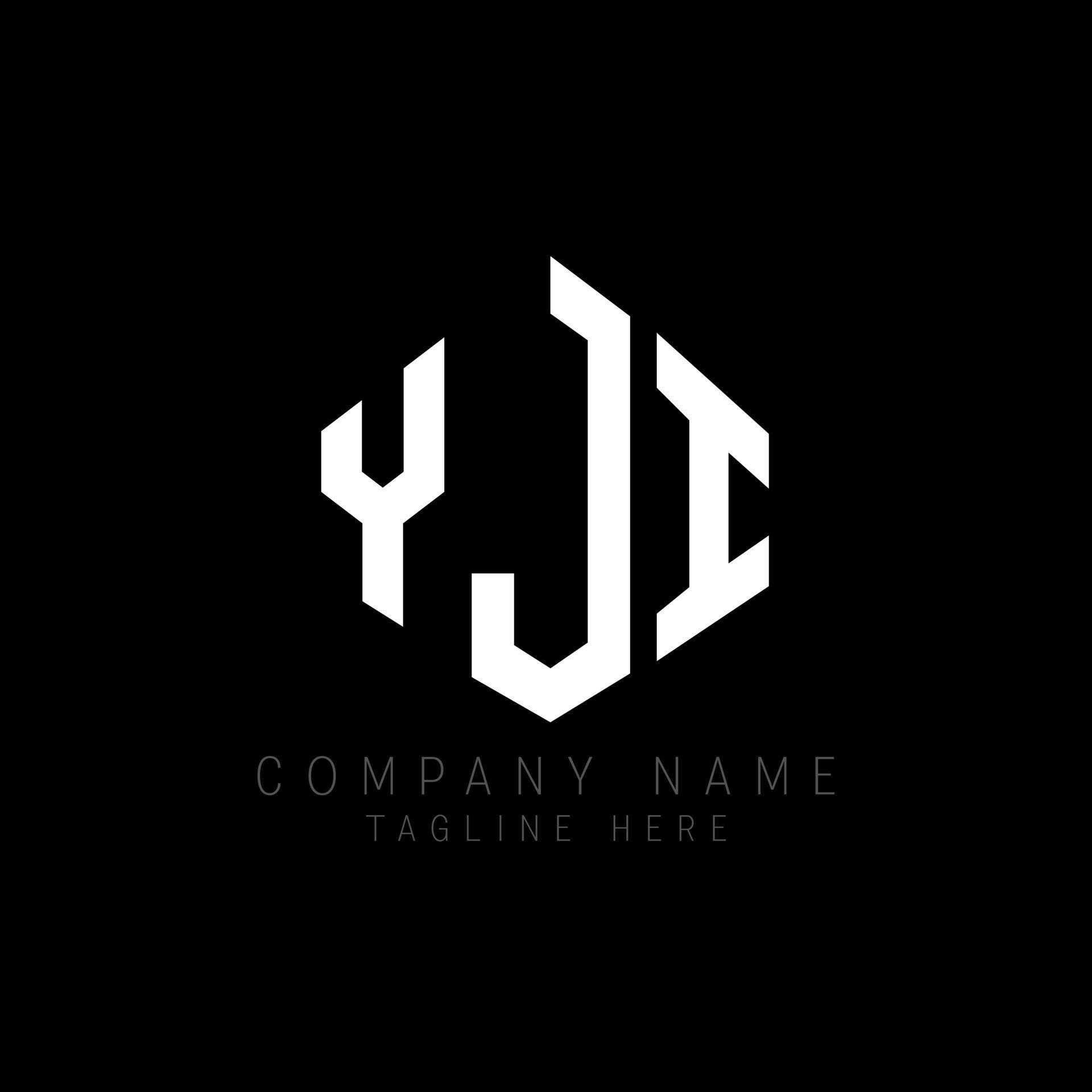 Diseño De Logotipo De Letra Yji Con Forma De Polígono Yji Polígono Y