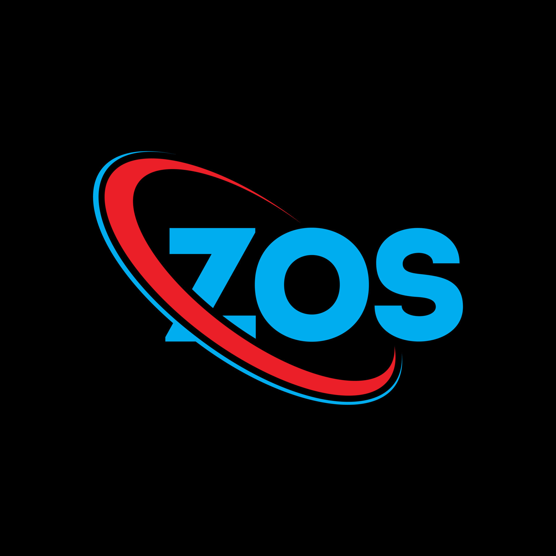 logotipo de zos. letra zos. diseño del logotipo de la letra zos. logotipo de iniciales zos ...