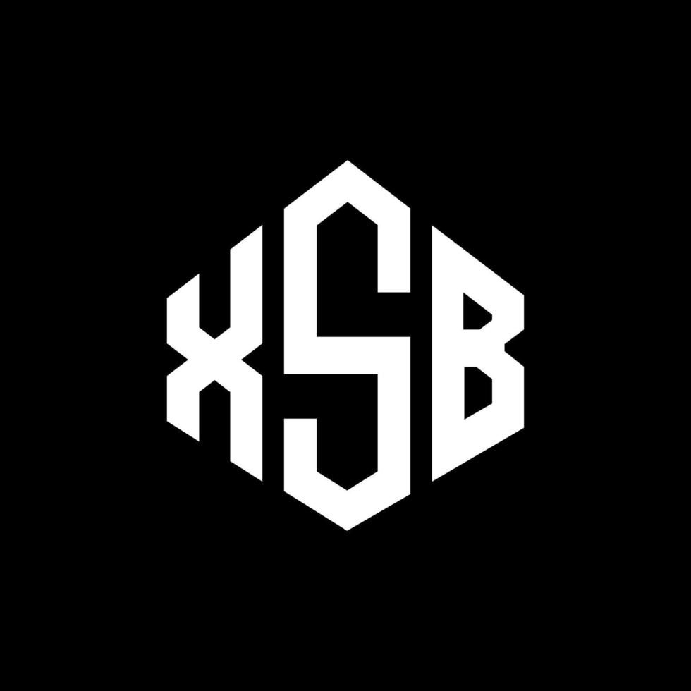 XSB letter logo design with polygon shape. XSB polygon and cube shape logo design. XSB hexagon ...