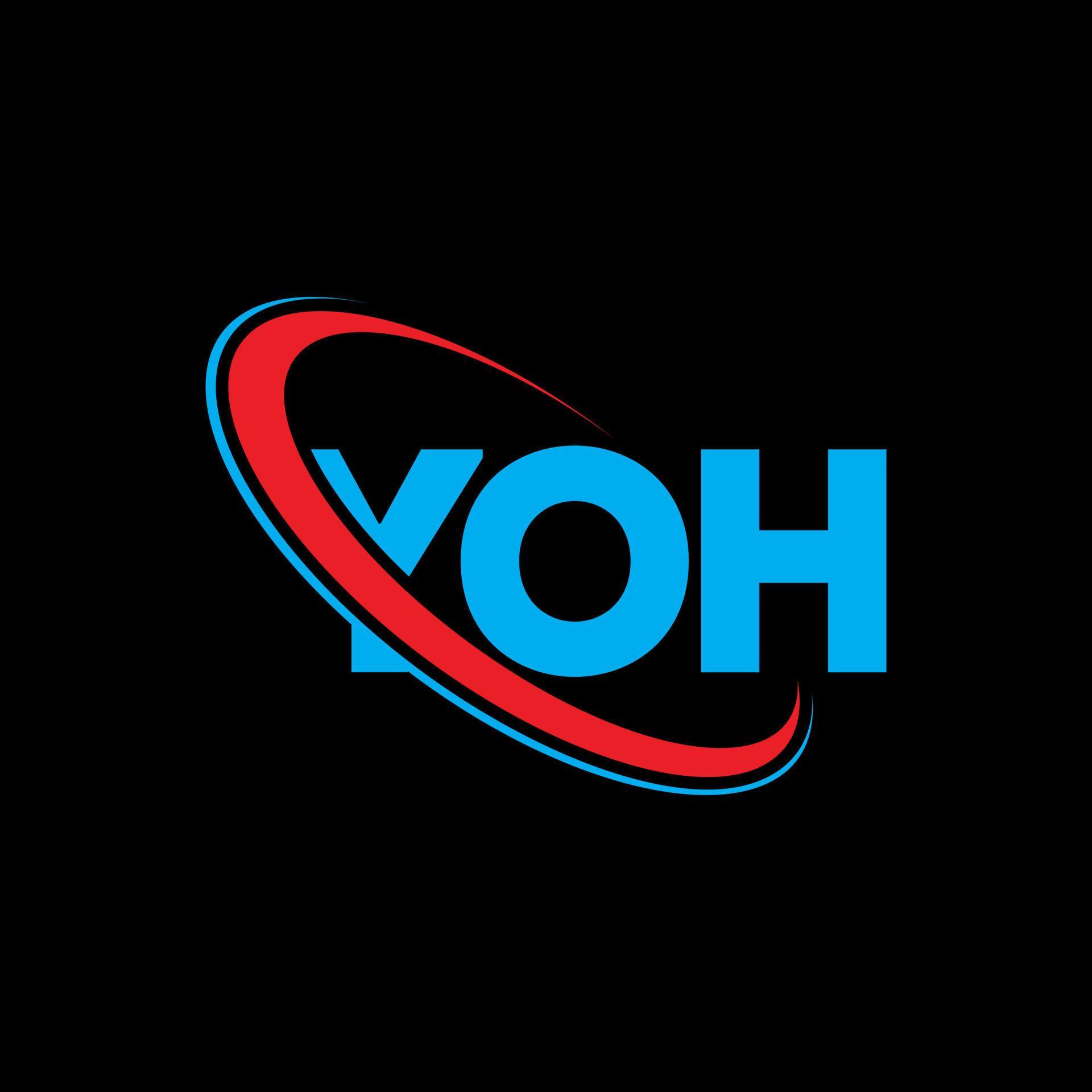 YOH logo. YOH letter. YOH letter logo design. Initials YOH logo linked with circle and uppercase ...