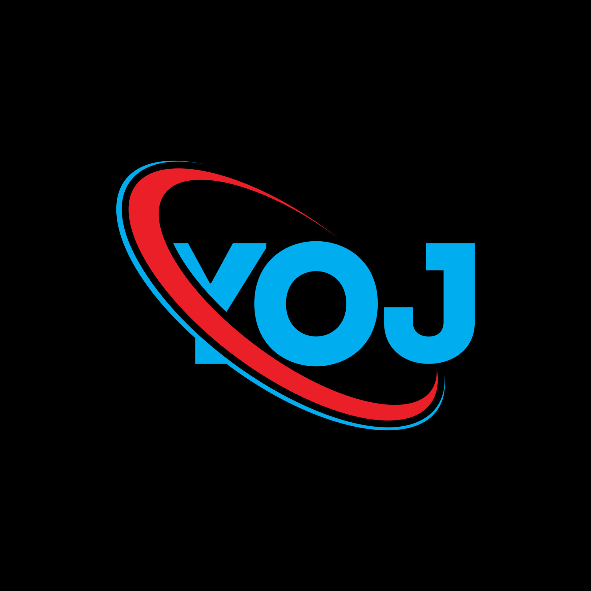 logotipo de yoj. yoj carta. diseño del logotipo de la letra yoj. logotipo de yoj iniciales ...