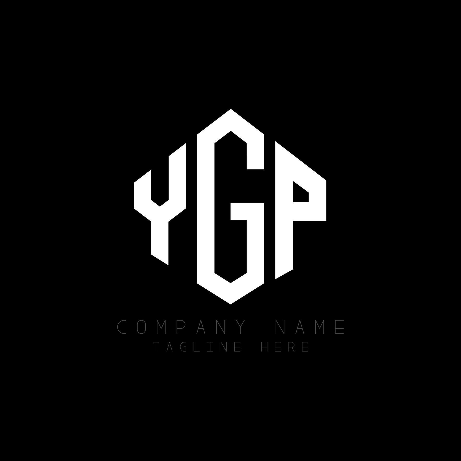 diseño de logotipo de letra ygp con forma de polígono. ygp polígono y diseño de logotipo en ...