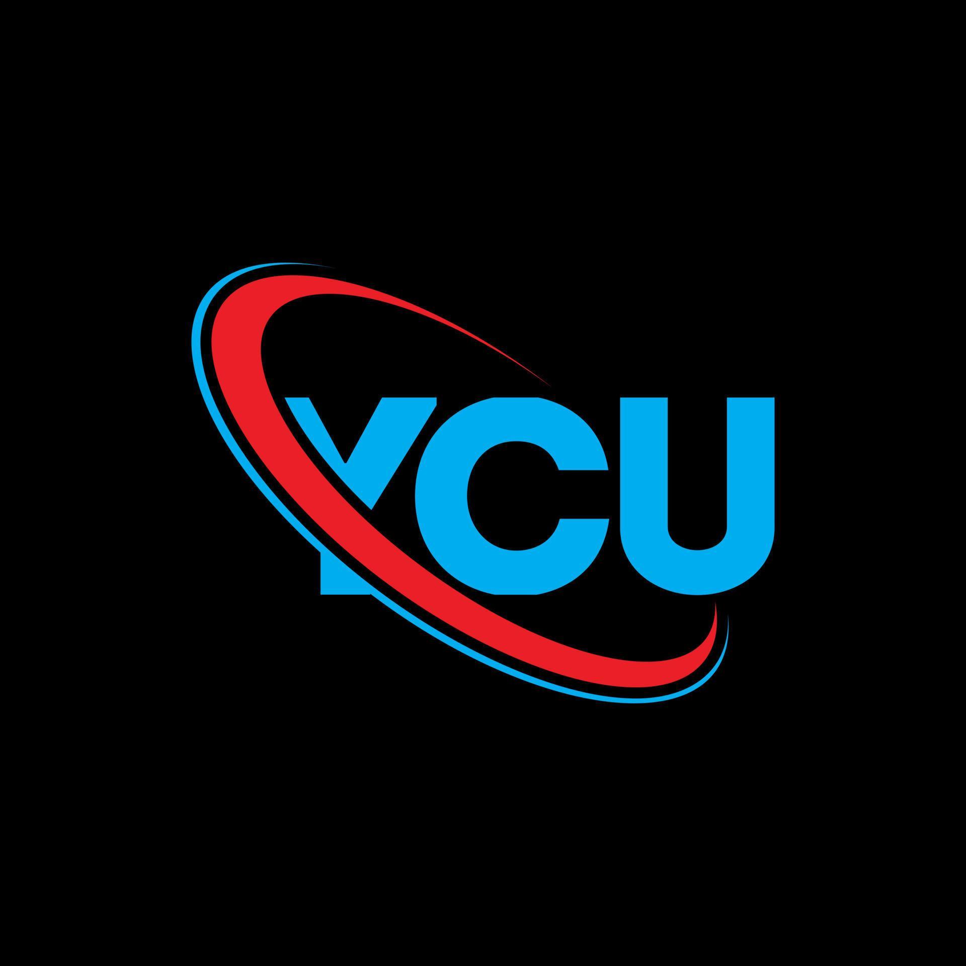 YCU logo. YCU letter. YCU letter logo design. Initials YCU logo linked with circle and uppercase ...