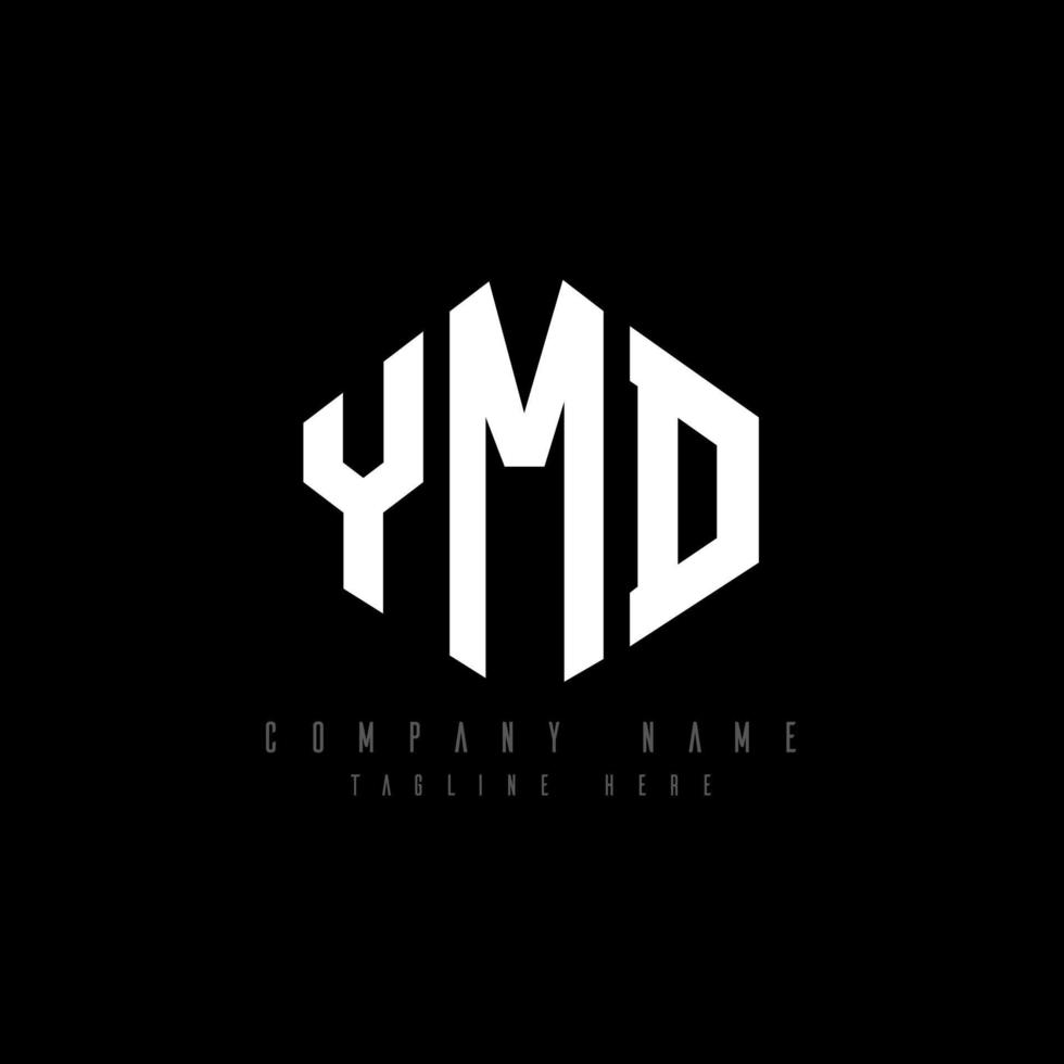 diseño de logotipo de letra ymd con forma de polígono. ymd polígono y diseño de logotipo en ...