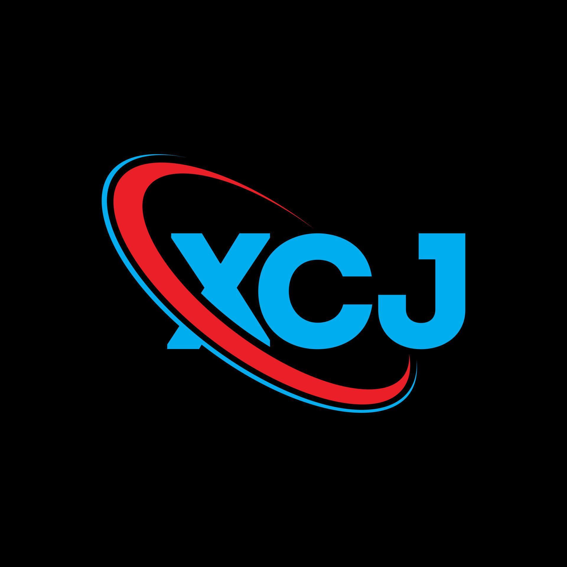 logotipo de xcj. letra xcj. diseño del logotipo de la letra xcj. logotipo de las iniciales xcj ...