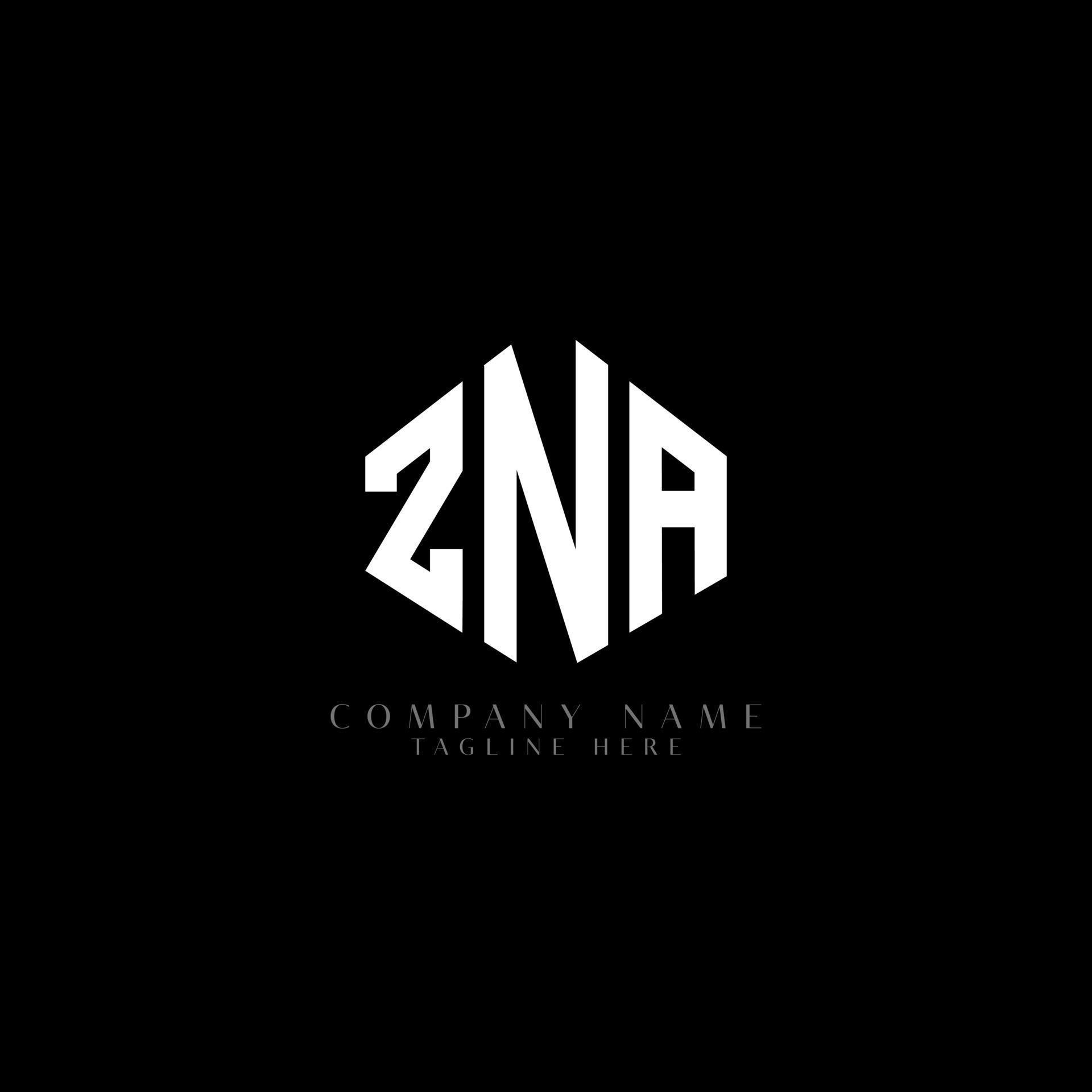 Zna Letter Logo Design With Polygon Shape Zna Polygon And Cube Shape Logo Design Zna Hexagon
