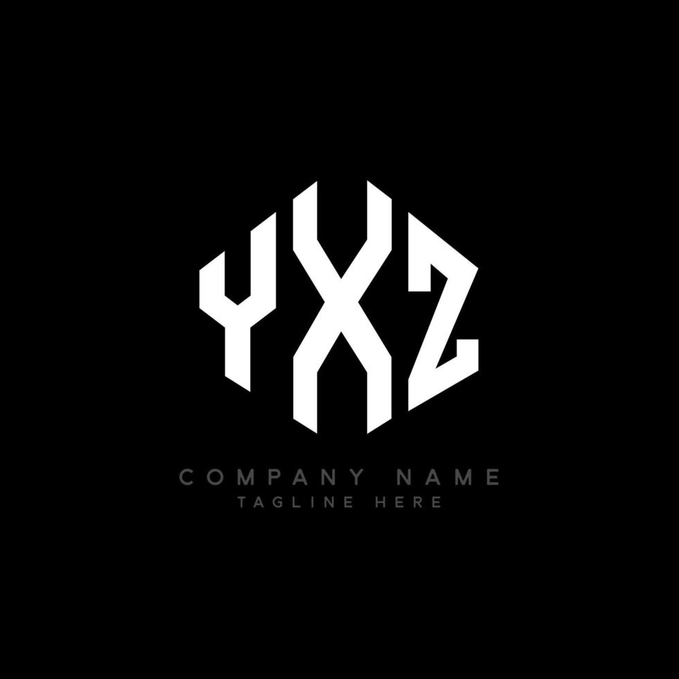 Yxz Letter Logo Design With Polygon Shape Yxz Polygon And Cube Shape