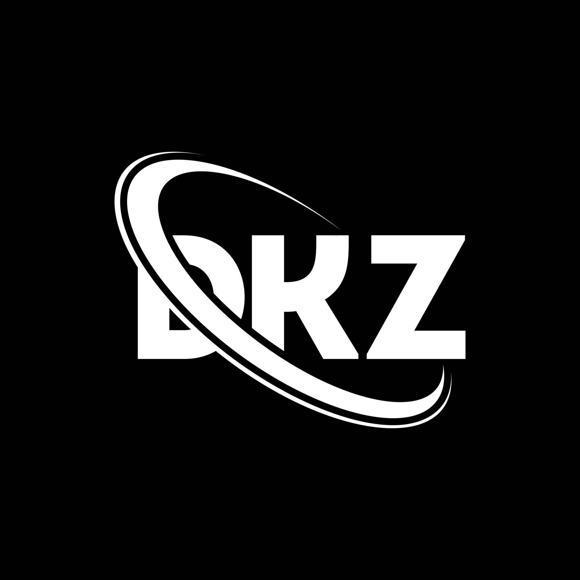 logotipo de dkz. letra dkz. diseño del logotipo de la letra dkz. logotipo de las iniciales dkz ...