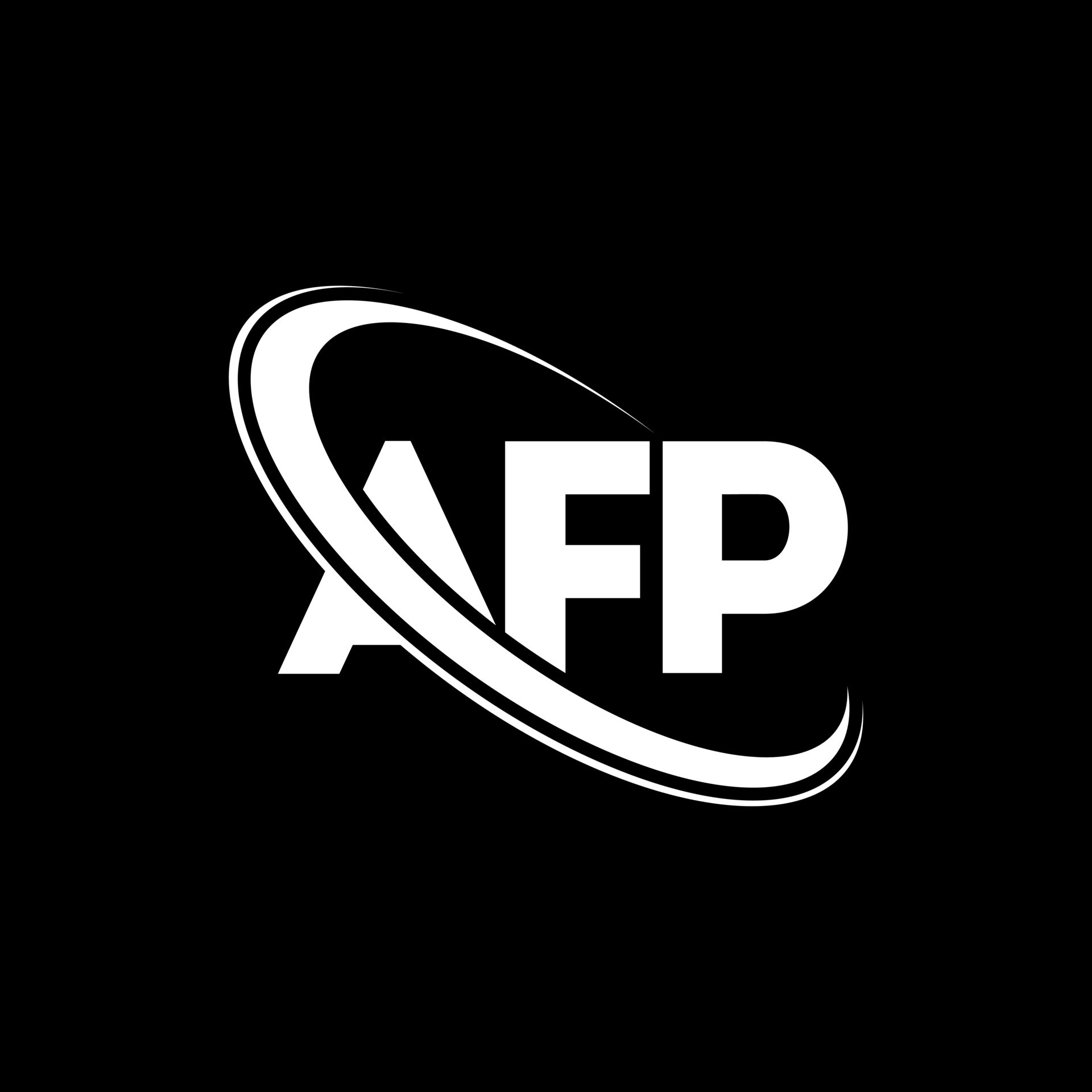 logotipo de la afp. carta de la afp. diseño del logotipo de la letra afp. logotipo de iniciales ...