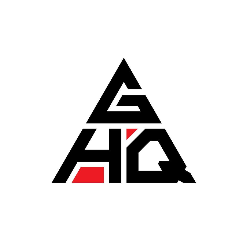 GHQ triangle letter logo design with triangle shape. GHQ triangle logo design monogram. GHQ ...