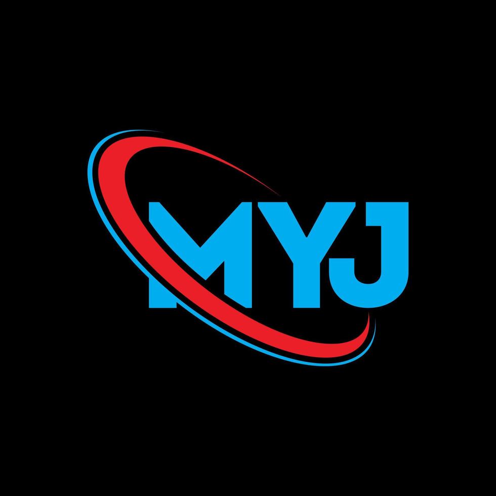 logotipo de myj. mi letra diseño del logotipo de la letra myj. iniciales del logotipo myj ...