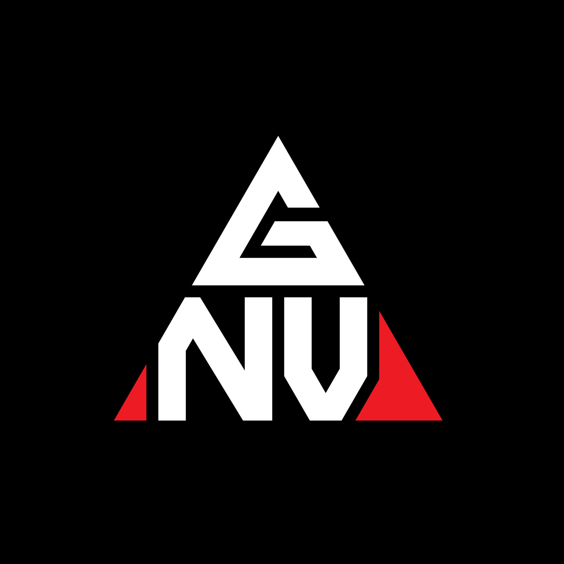 GNU triangle letter logo design with triangle shape. GNU triangle logo ... GNU triangle letter logo design with triangle shape. GNU triangle logo ...