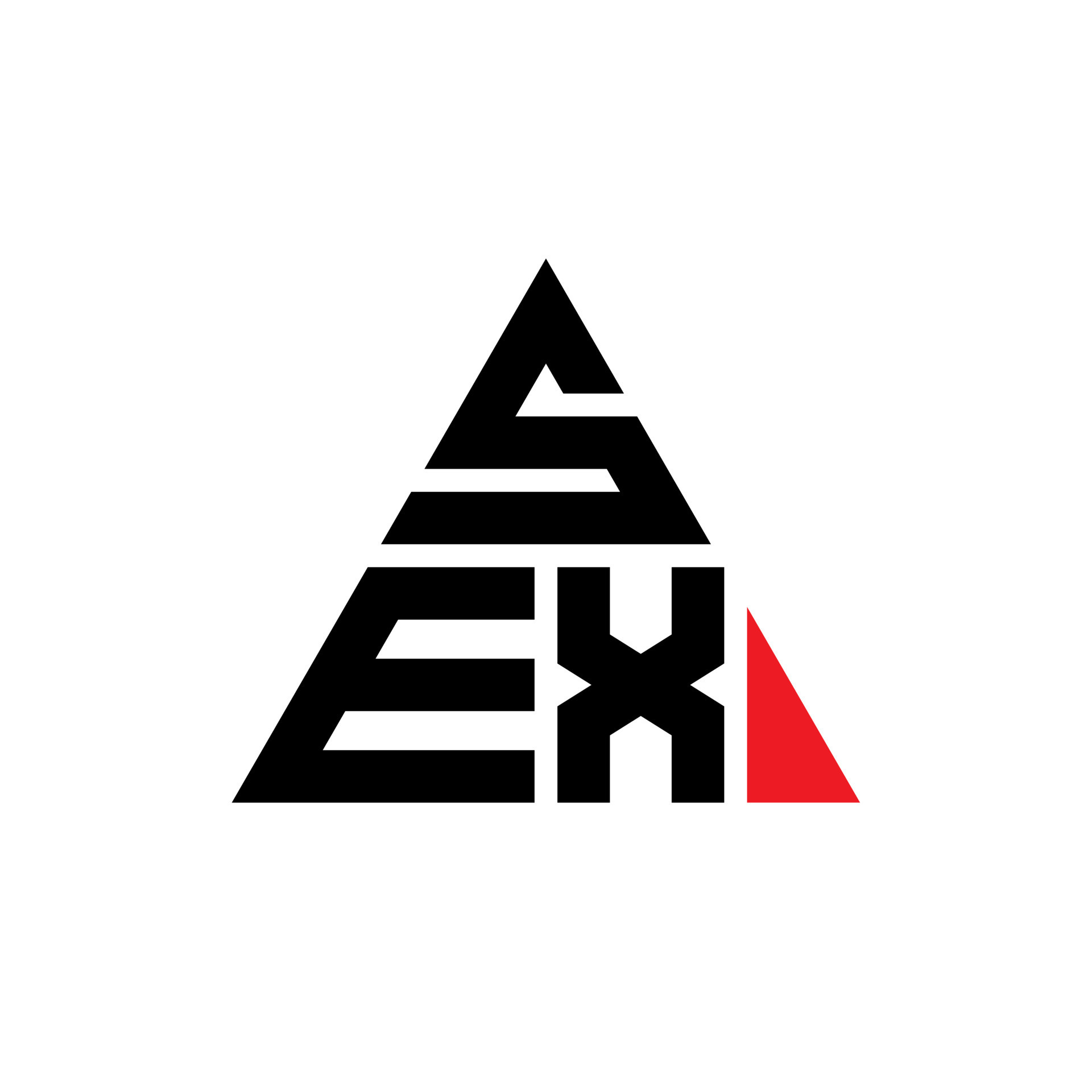 Sex Triangle Letter Logo Design With Triangle Shape Sex Triangle Logo