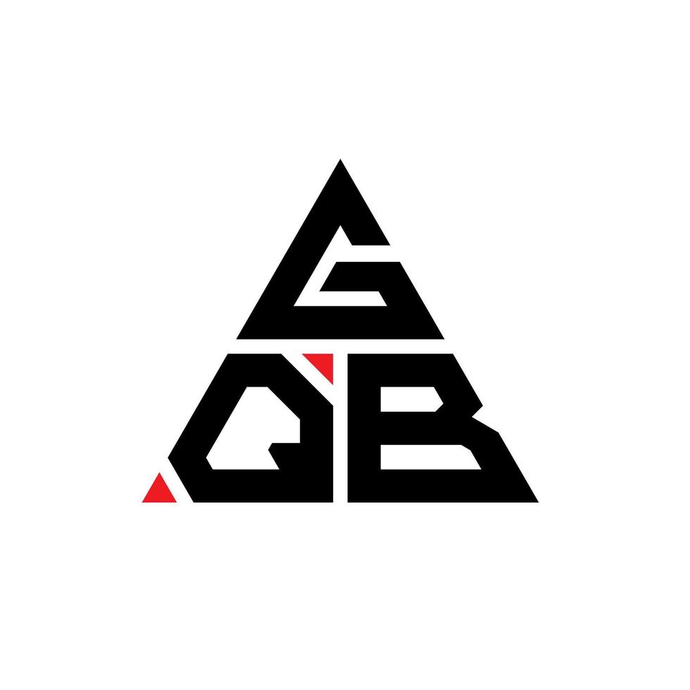 Diseño De Logotipo De Letra Triangular Gqb Con Forma De Triángulo