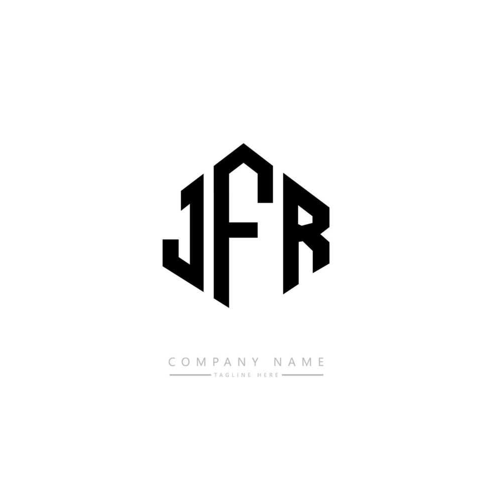 JFR letter logo design with polygon shape. JFR polygon and cube shape logo design. JFR hexagon ...