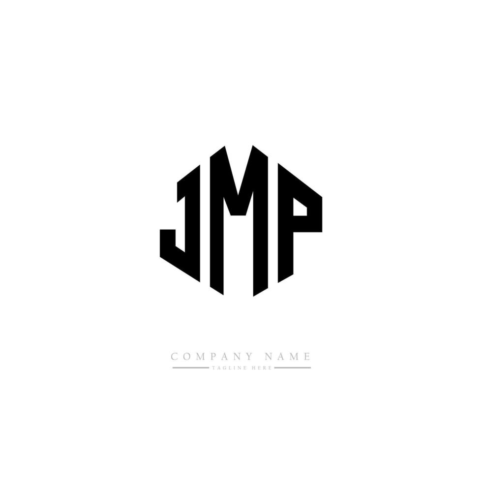 diseño de logotipo de letra jmp con forma de polígono. jmp polígono y diseño de logotipo en ...