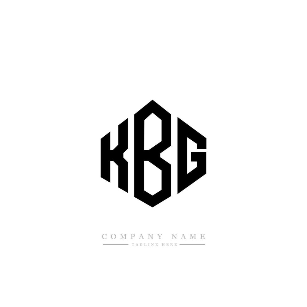 KBG letter logo design with polygon shape. KBG polygon and cube shape logo design. KBG hexagon ...