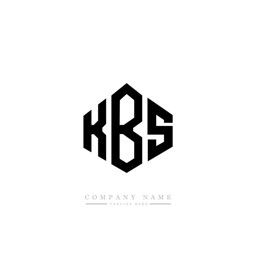 KBS letter logo design with polygon shape. KBS polygon and cube shape logo design. KBS hexagon ...