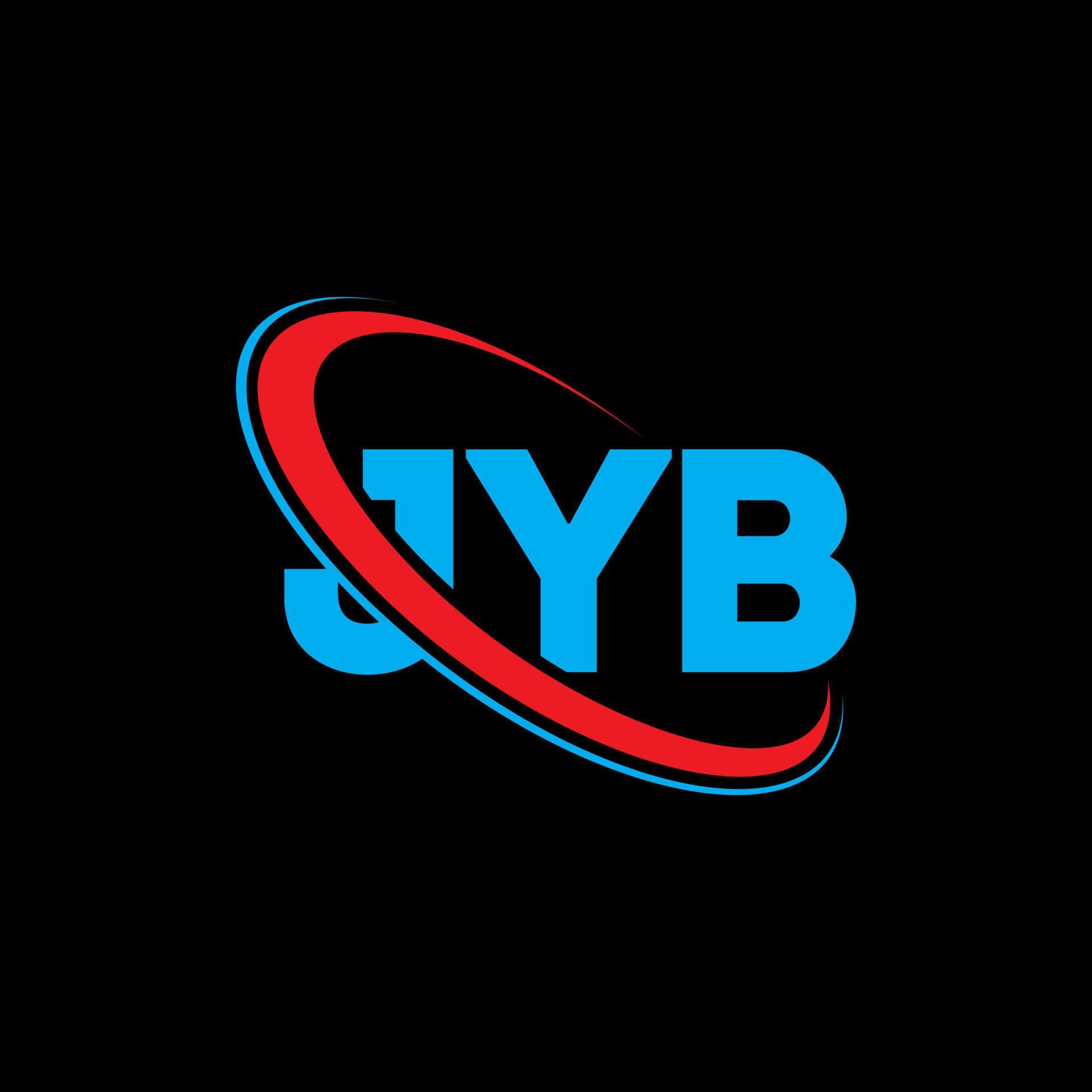 JYB logo. JYB letter. JYB letter logo design. Initials JYB logo linked with circle and uppercase ...