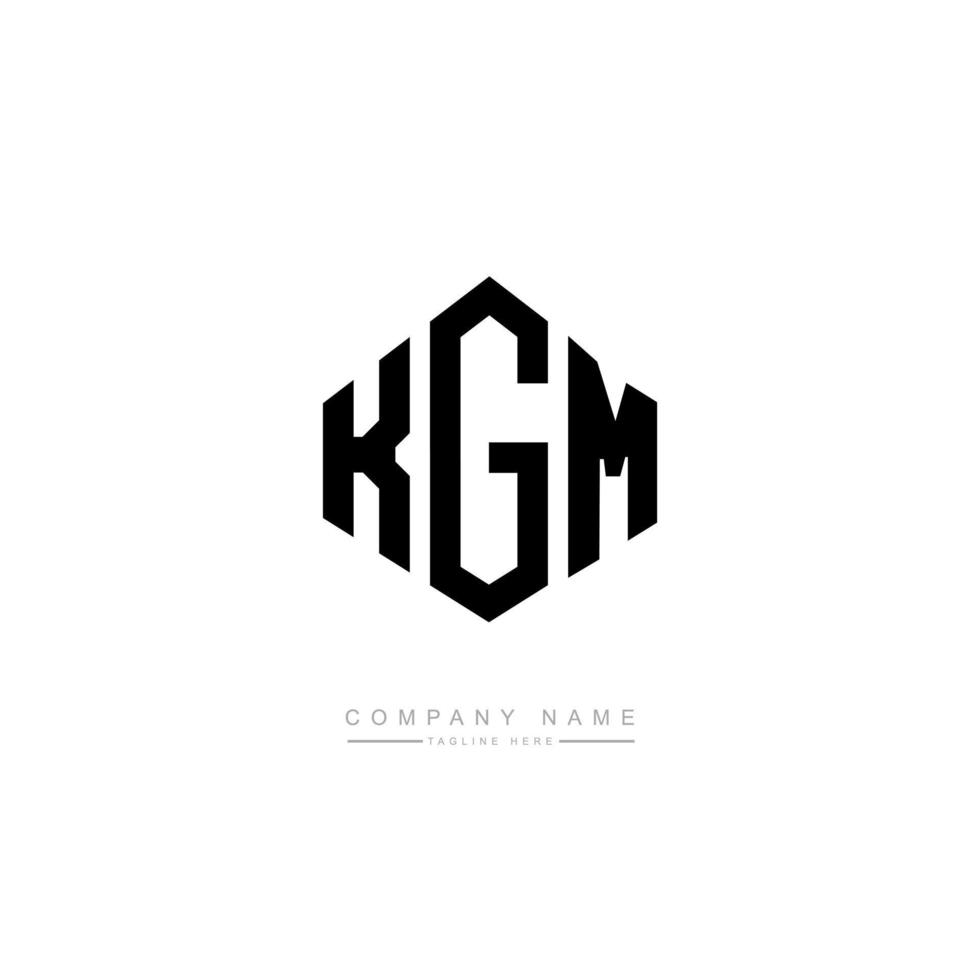 KGM letter logo design with polygon shape. KGM polygon and cube shape logo design. KGM hexagon ...