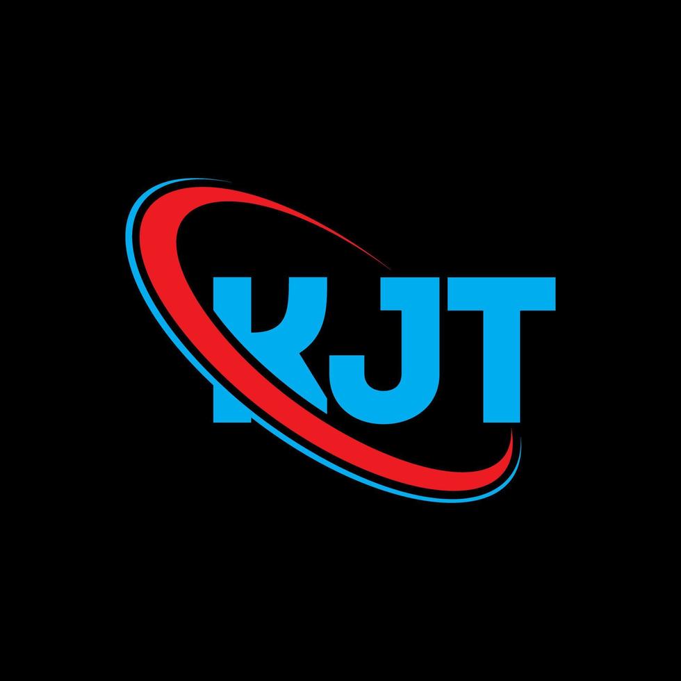 logotipo de kjt. letra kjt. diseño del logotipo de la letra kjt. logotipo de kjt de iniciales ...