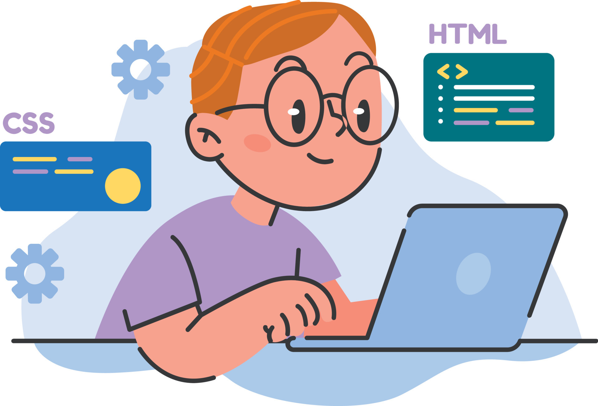 Young Character Software Developers Working Of Script Coding 9154753 Vector Art At Vecteezy