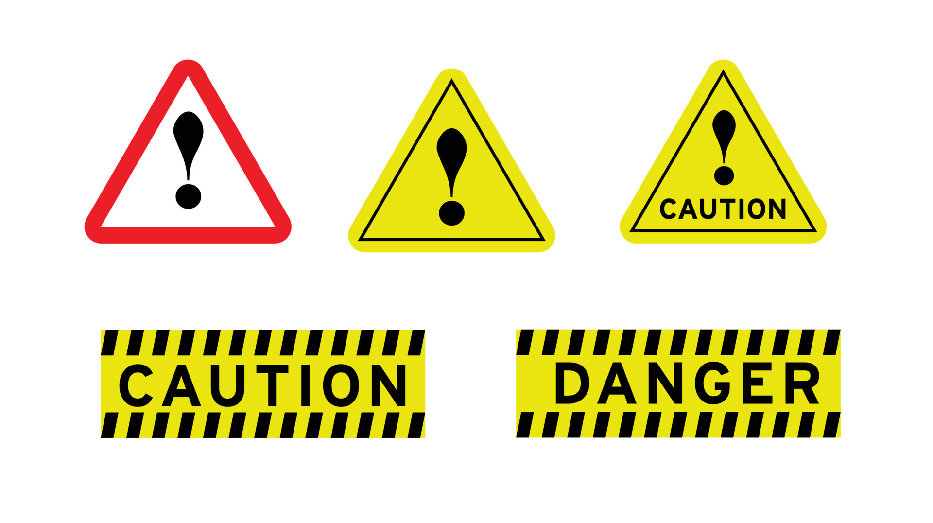 Caution Sign Vector 9157039 Vector Art at Vecteezy