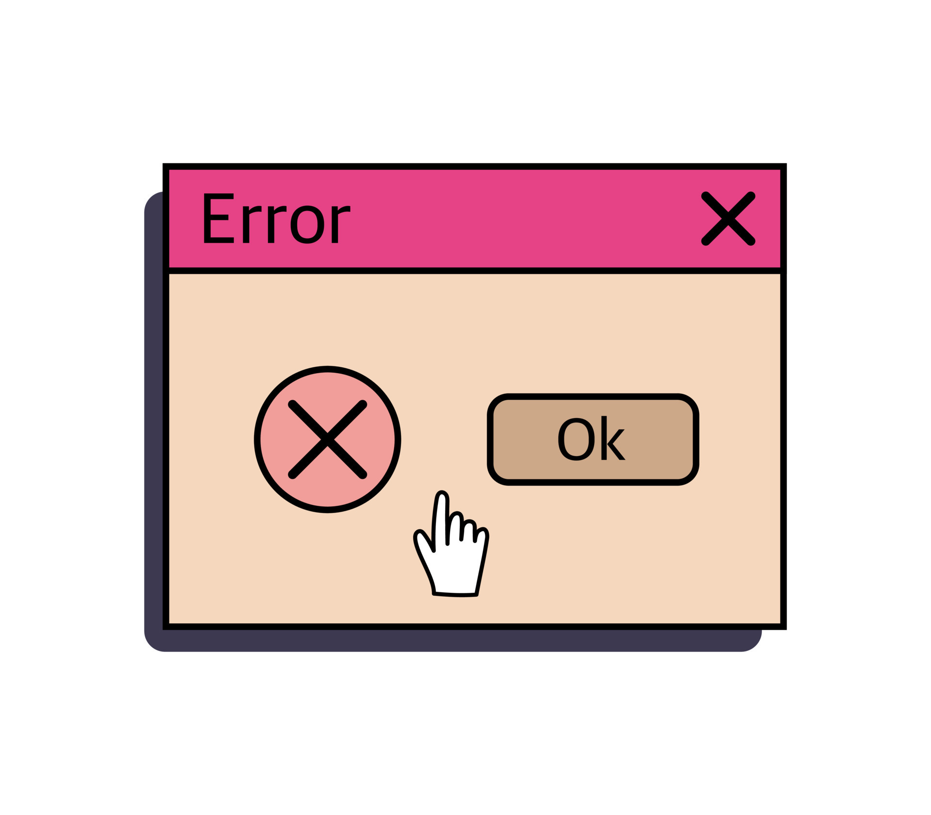 A set of user interface elements, UI and UX themes. In the vaporwave ...