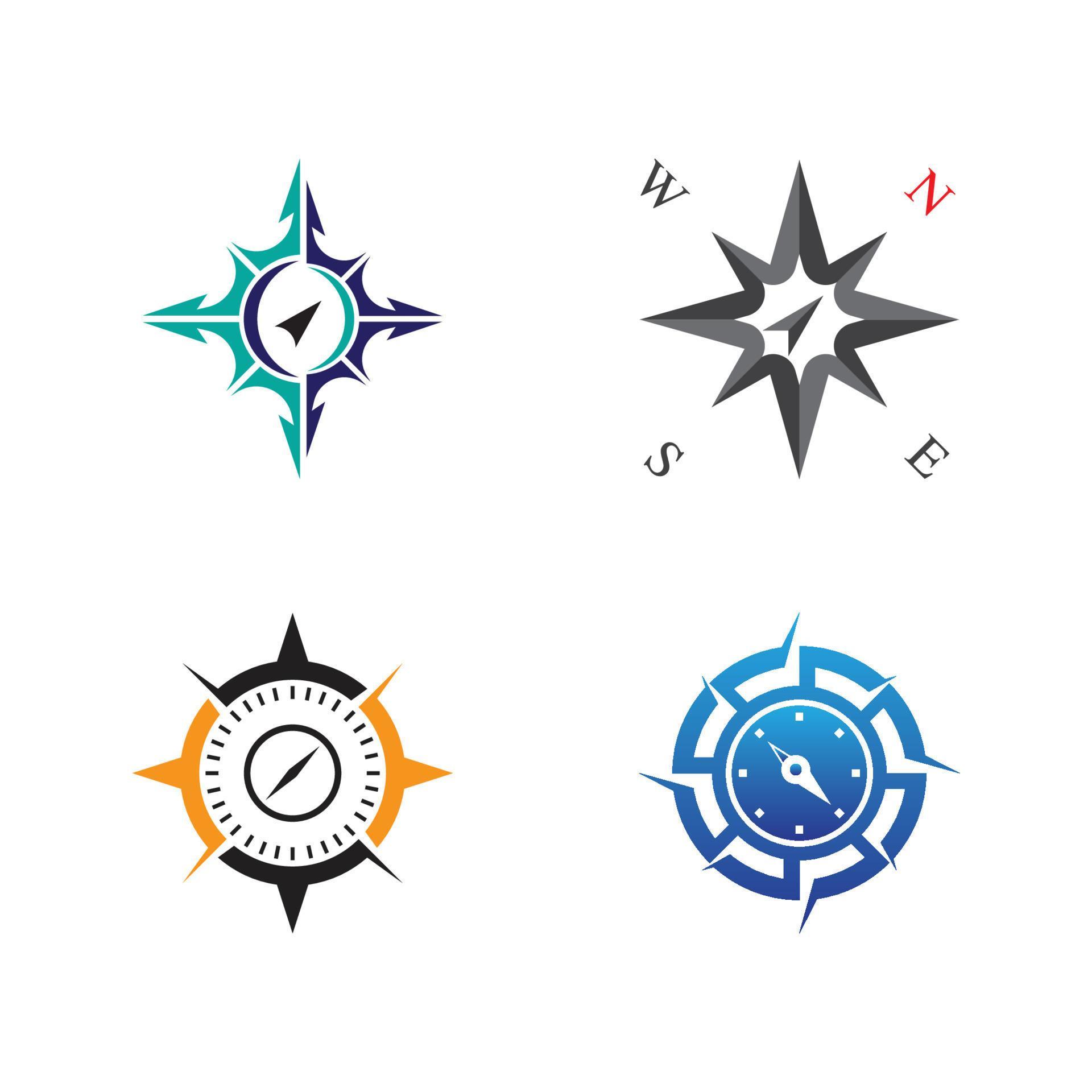 Compass Logo Template Vector Icon 9157579 Vector Art At Vecteezy