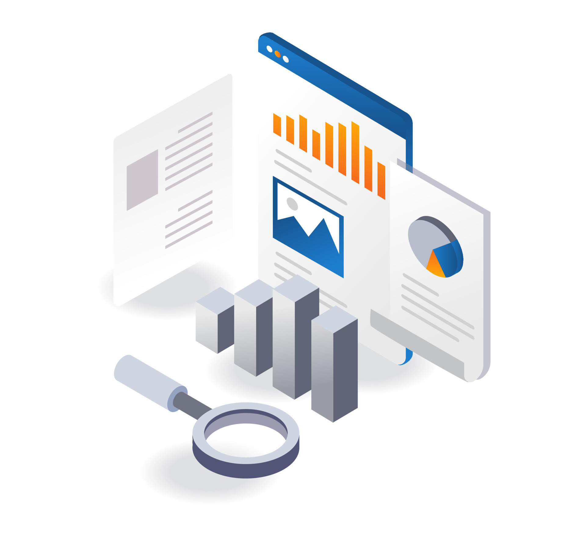 Portfolio image data analysis 9160102 Vector Art at Vecteezy