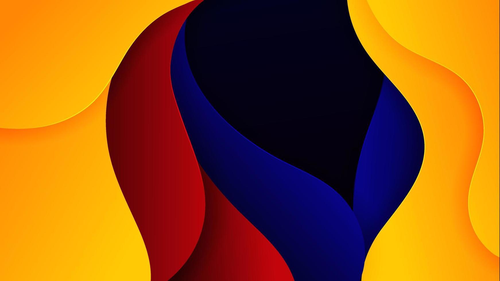 Vector Abstract Background With Gradient Color And Dynamic Shadow On