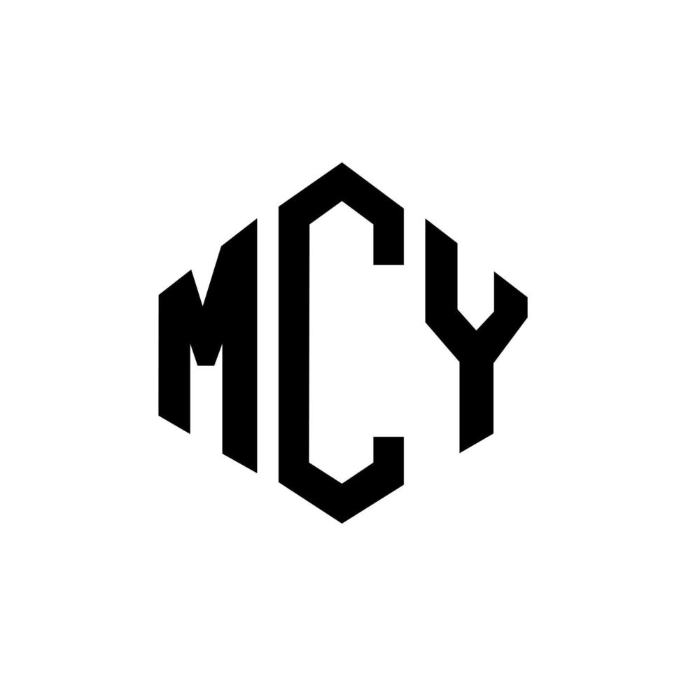 MCY letter logo design with polygon shape. MCY polygon and cube shape logo design. MCY hexagon ...